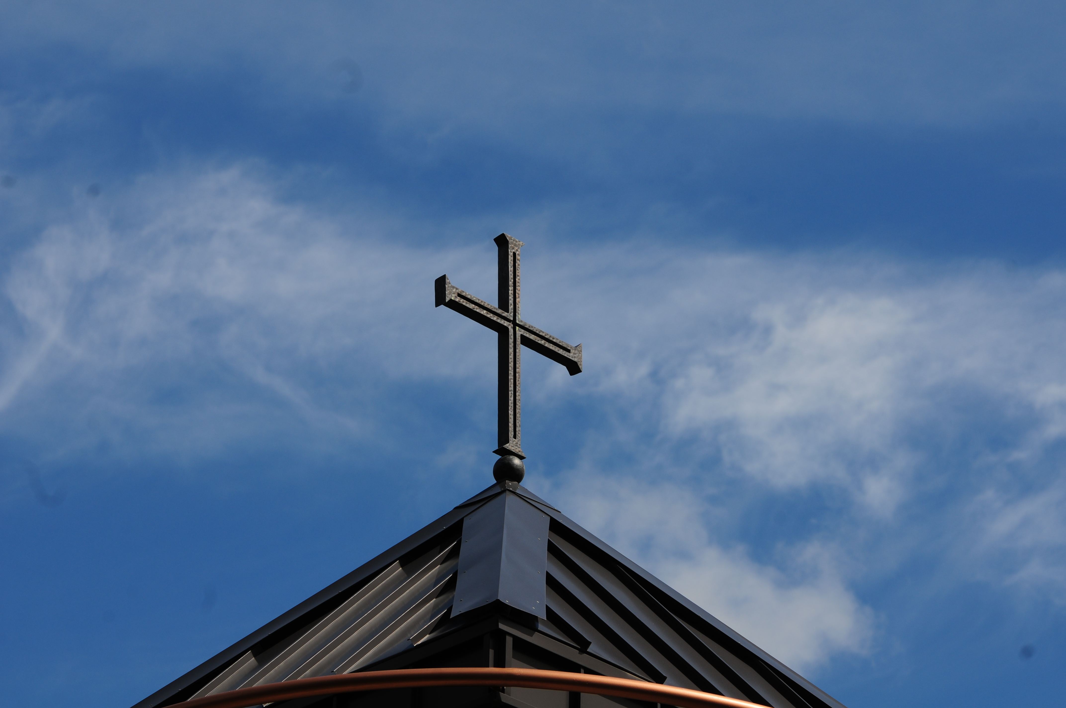 Cross on Bell Tower - Saint Benedict's Monastery