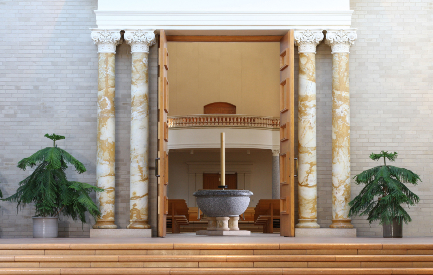 Sacred Heart Chapel Doors - Saint Benedict's Monastery